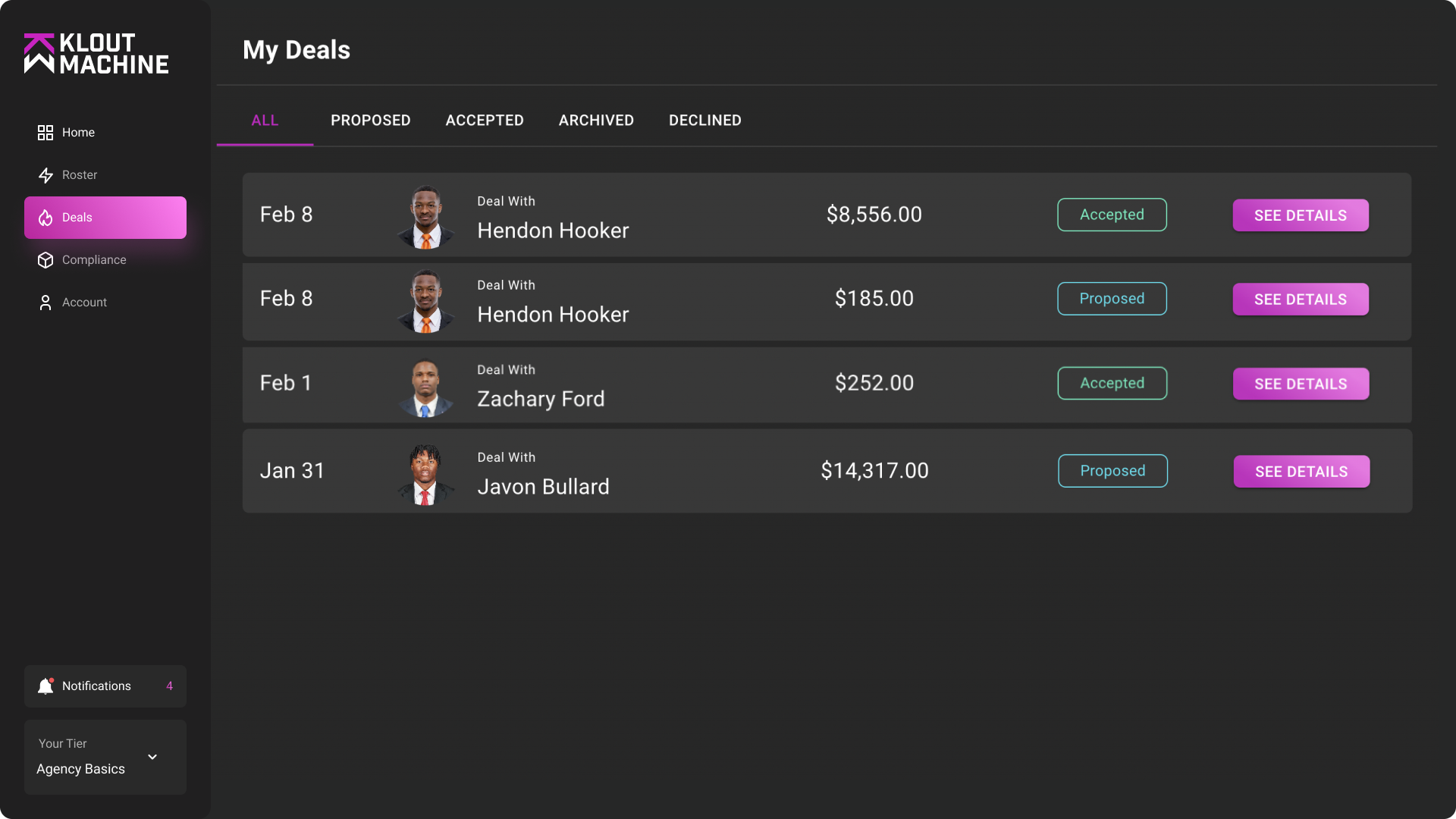Agents | Klout Machine